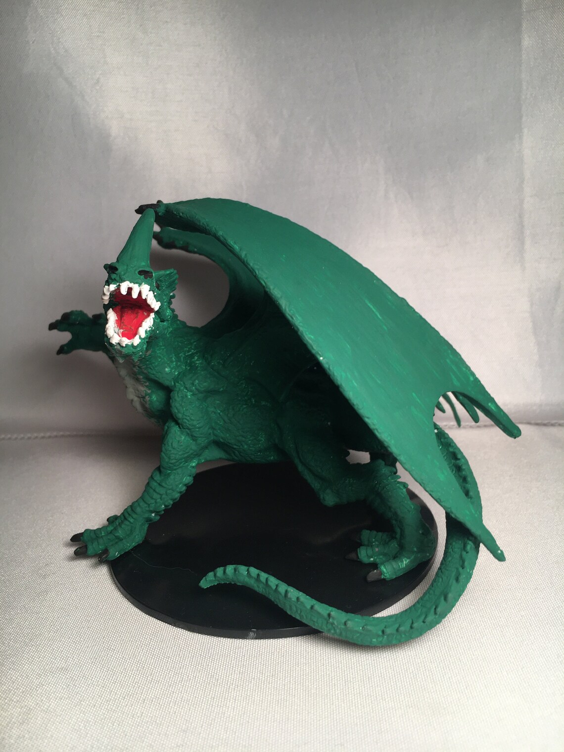 Green Dragon Painted Dnd Miniature/ancient Green - Etsy