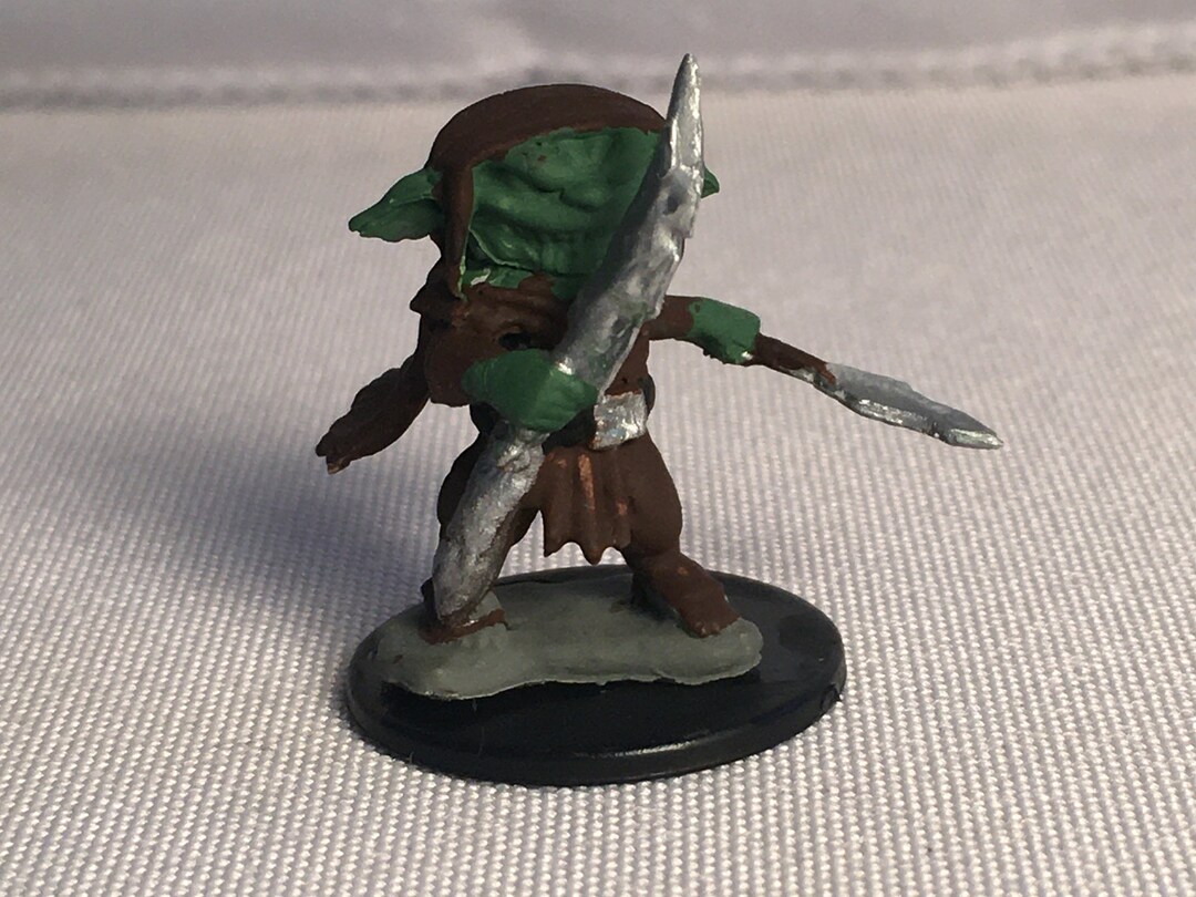 Goblin Figher Painted Dnd Miniature/goblin Ranger Hand Painted D&D Mini ...