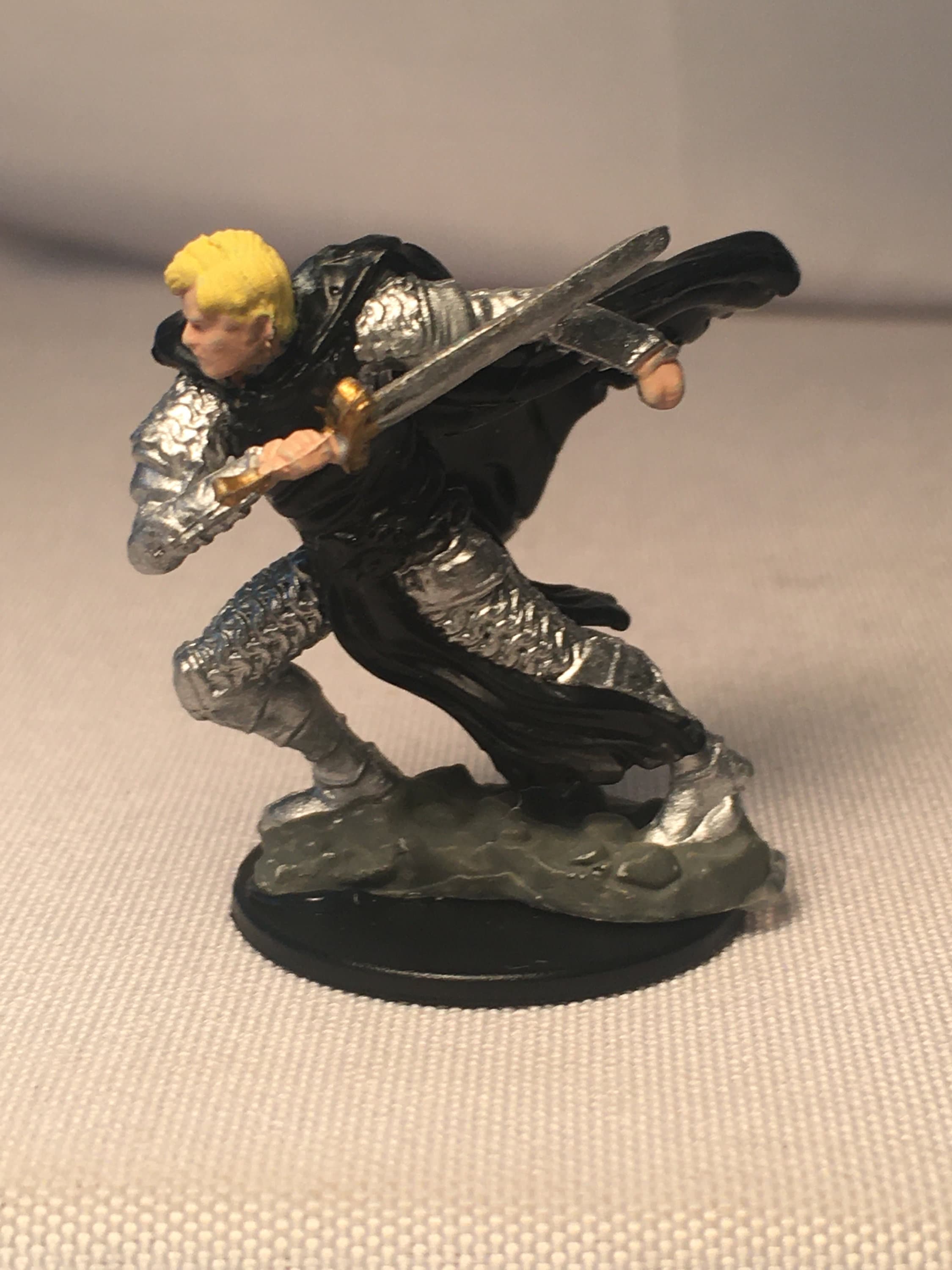 Toys Aasimar Paladin Painted DnD MiniatureAasimar Fighter DnD Hand ...