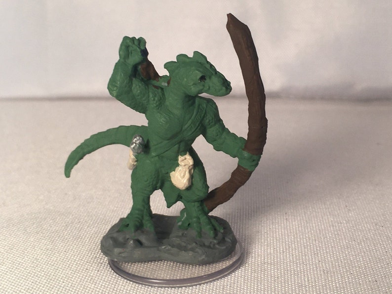 Lizardman Fighter Painted Dnd Miniature/lizardman Barbarian - Etsy
