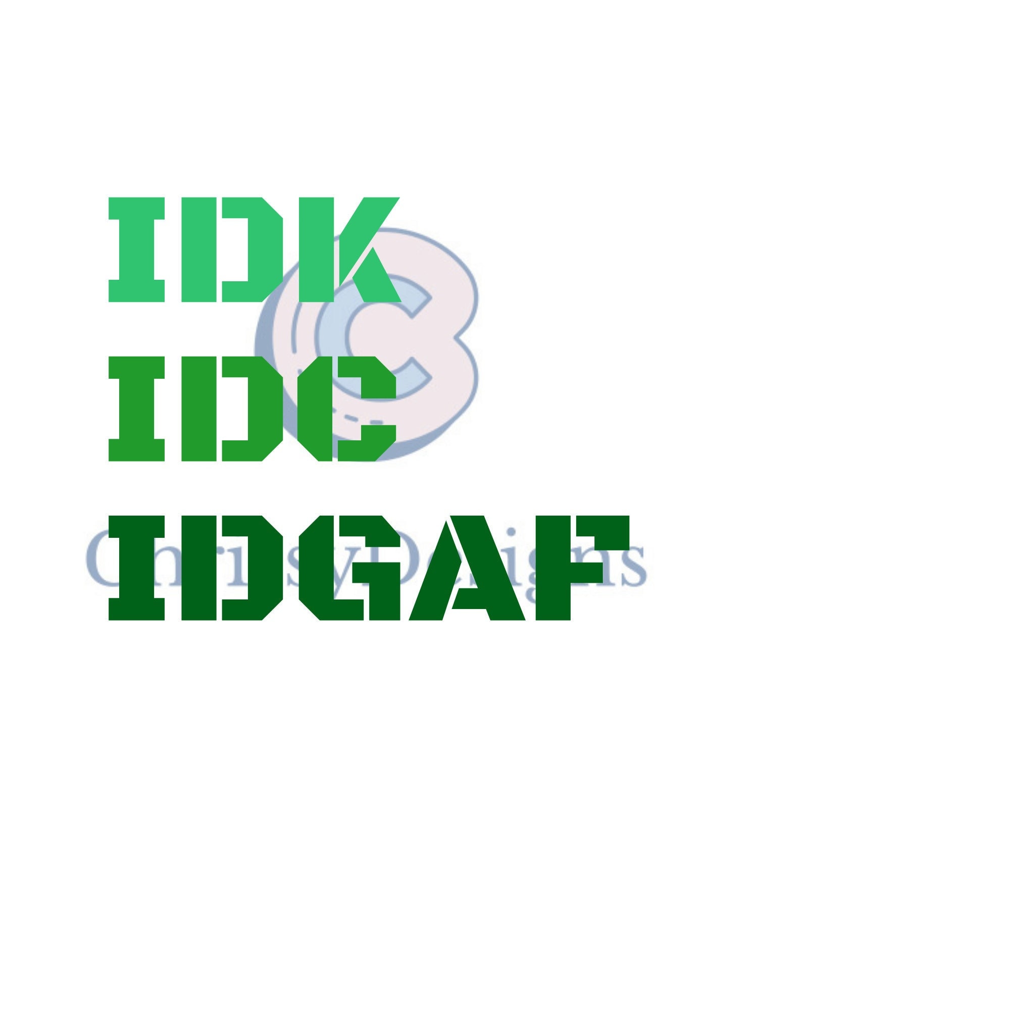 IDK SVG - Etsy