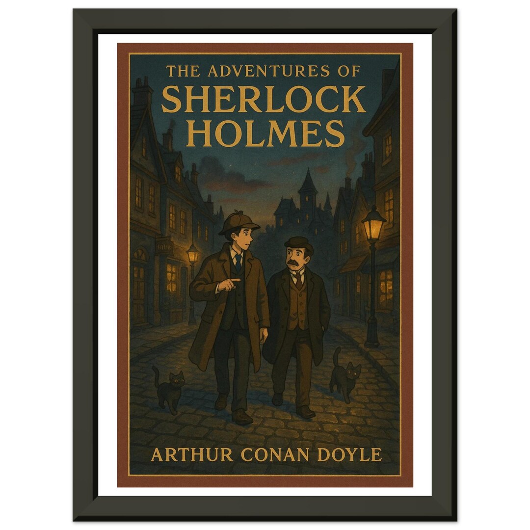Sherlock Holmes Poster | Arthur Conan Doyle Art Print | Detective ...