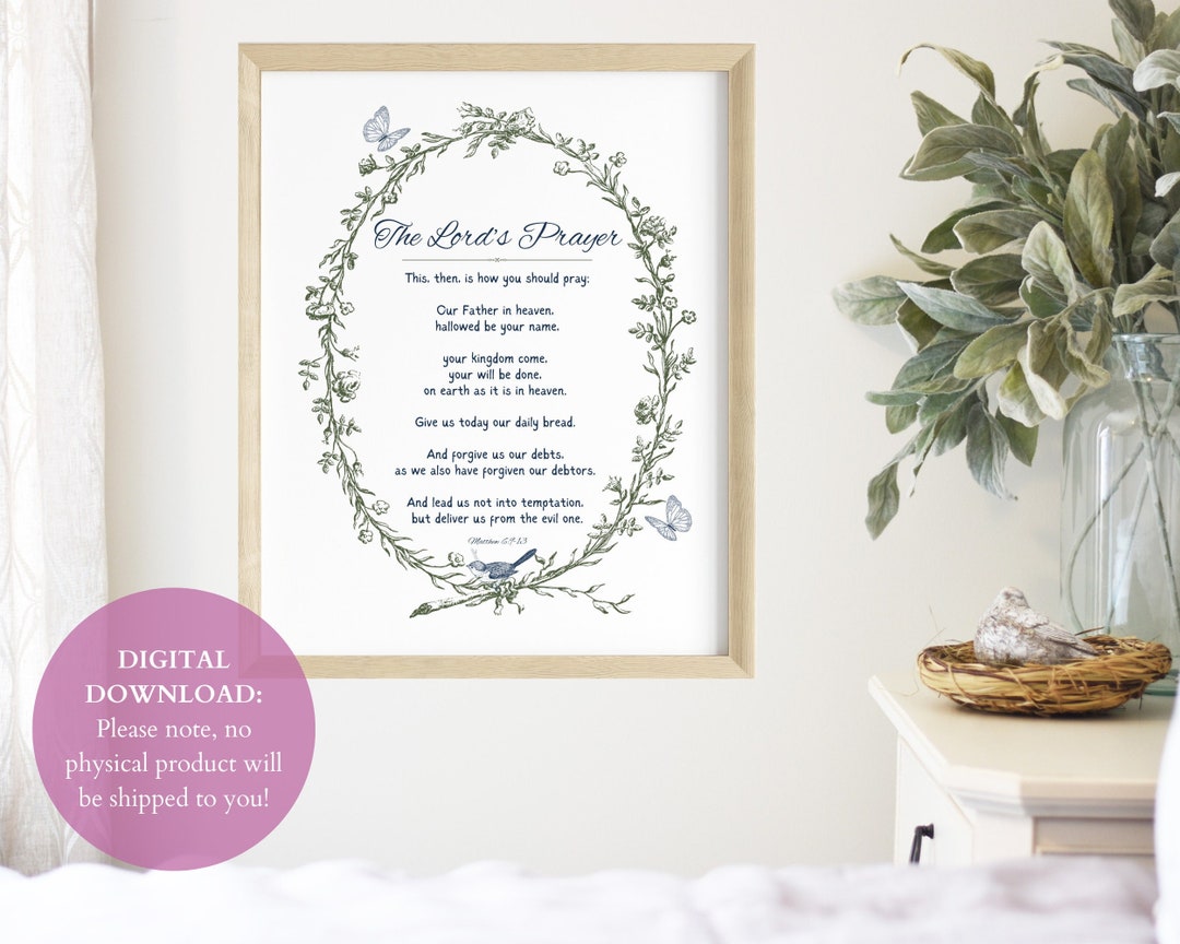 The Lord's Prayer Our Father Prayer Matthew 6 9 Jesus Prayer Jesus ...