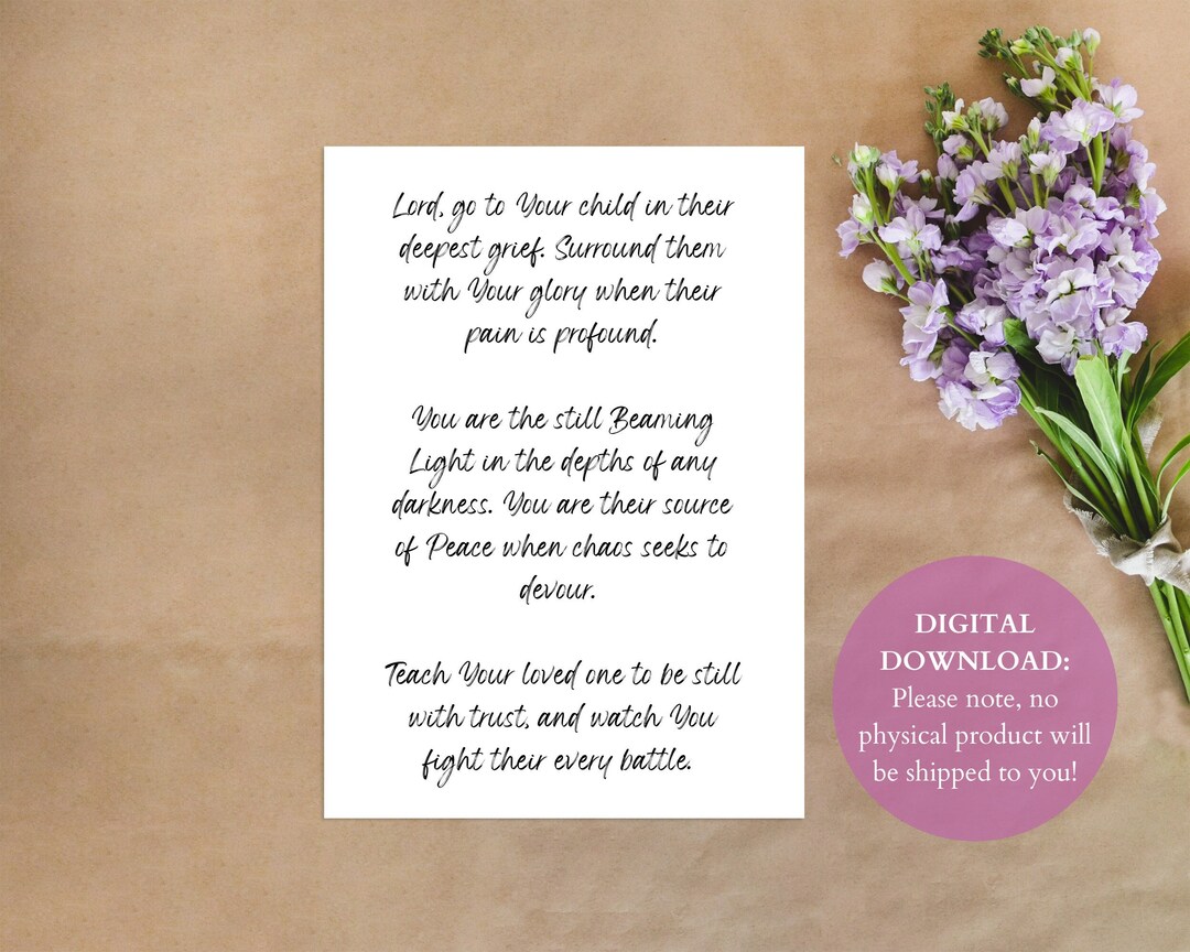 Bereavement Gift Loss of Loved One Grief Care Condolence Christian ...
