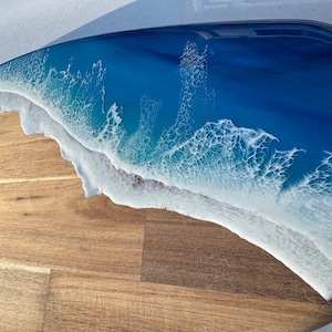 Ocean Wave CUTTING BOARD- Surfboard-shaped Resin Cheese Board/ Chopping ...