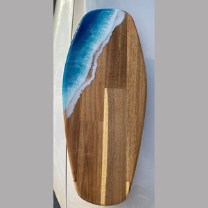 Ocean Wave CUTTING BOARD Surfboard-shaped Resin Cheese Board/ Chopping ...