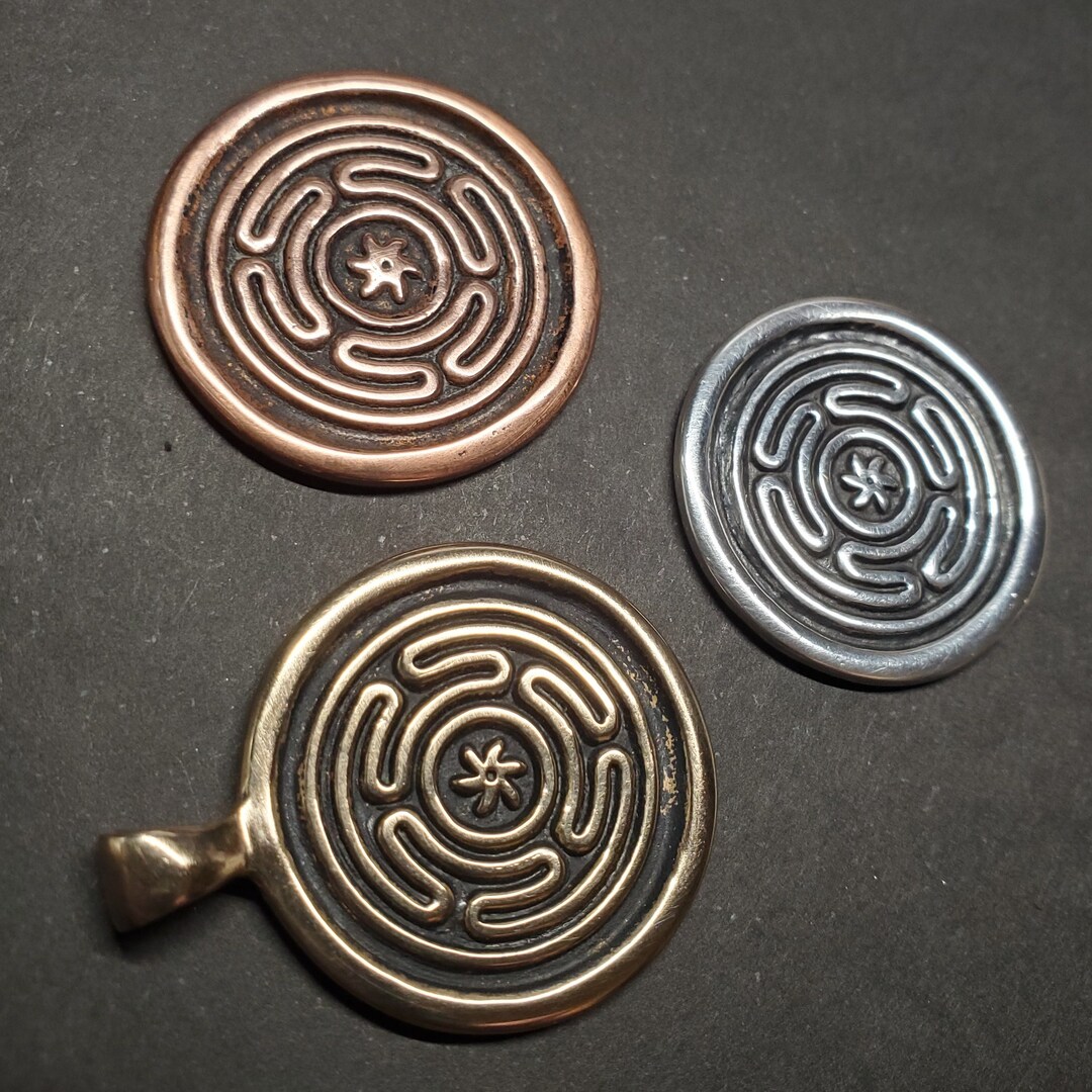 Strophalos or Hekate’s Wheel | Pendant, Altar/divination Coin, or ...