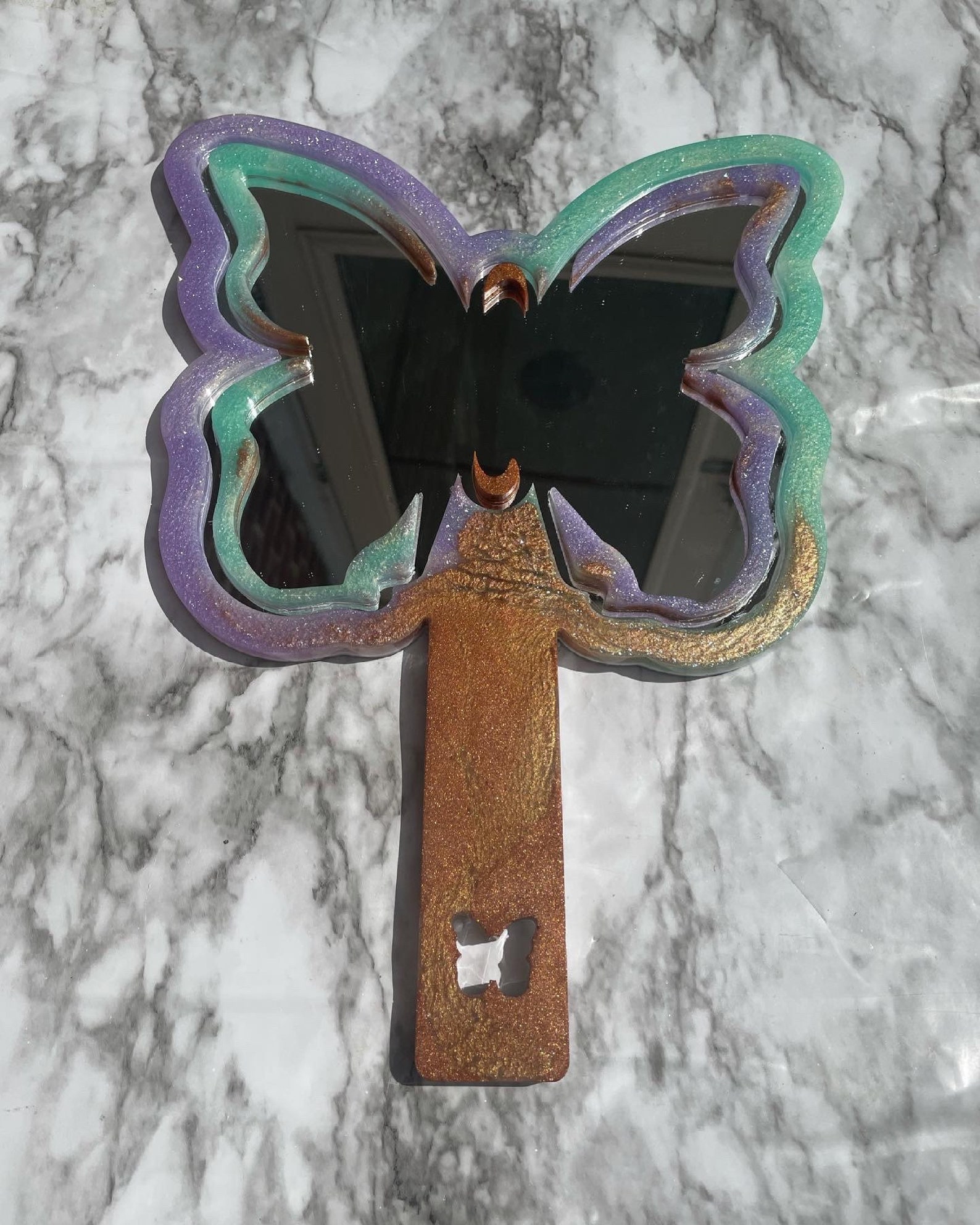 Custom Mirror Custom Butterfly Mirror Resin Mirror Hand - Etsy