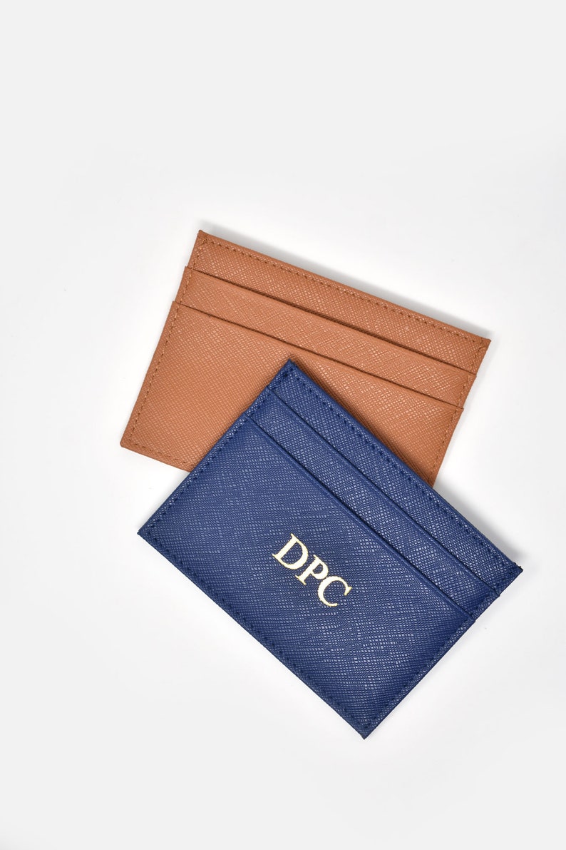 Pastel Color Personalized Monogram Credit Card Holder Esme - Etsy