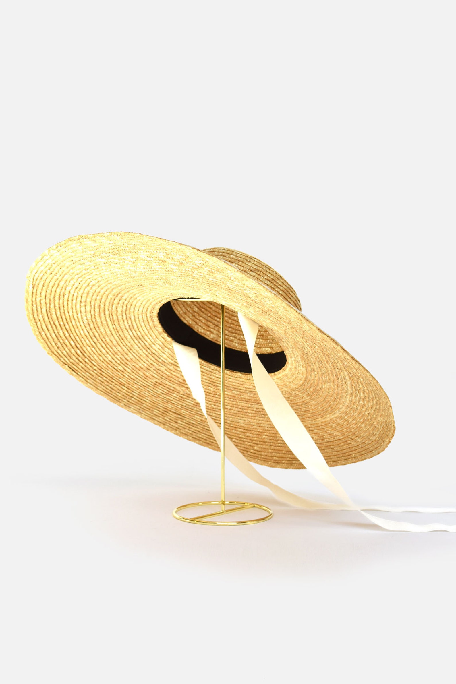 Extra Large Wide Brim Luxury Straw Hat Nadine Straw | Etsy