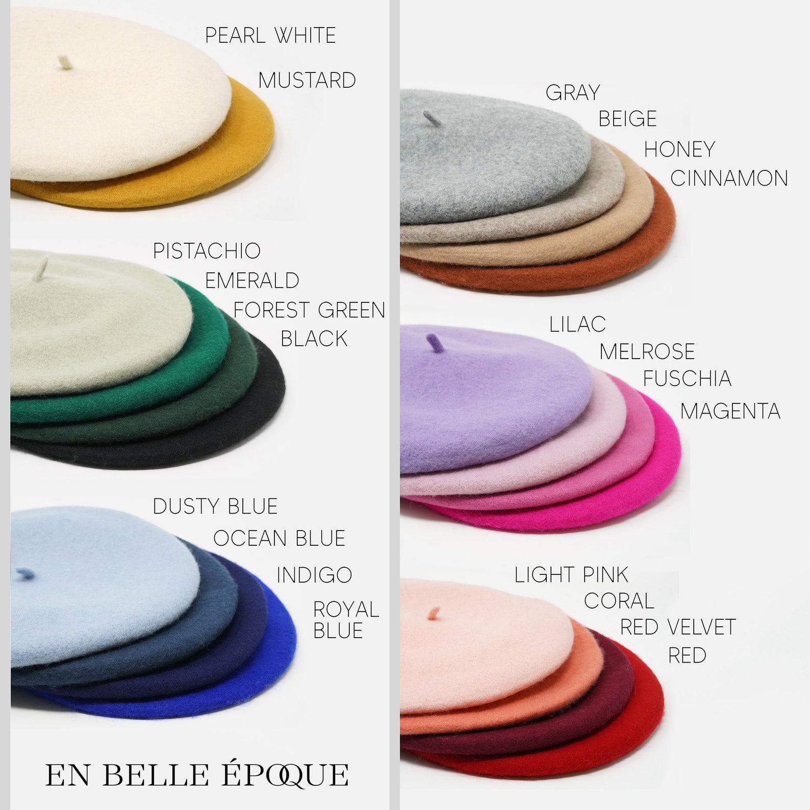 Wool French Beret Hat - Handmade Wool Beret - Etsy