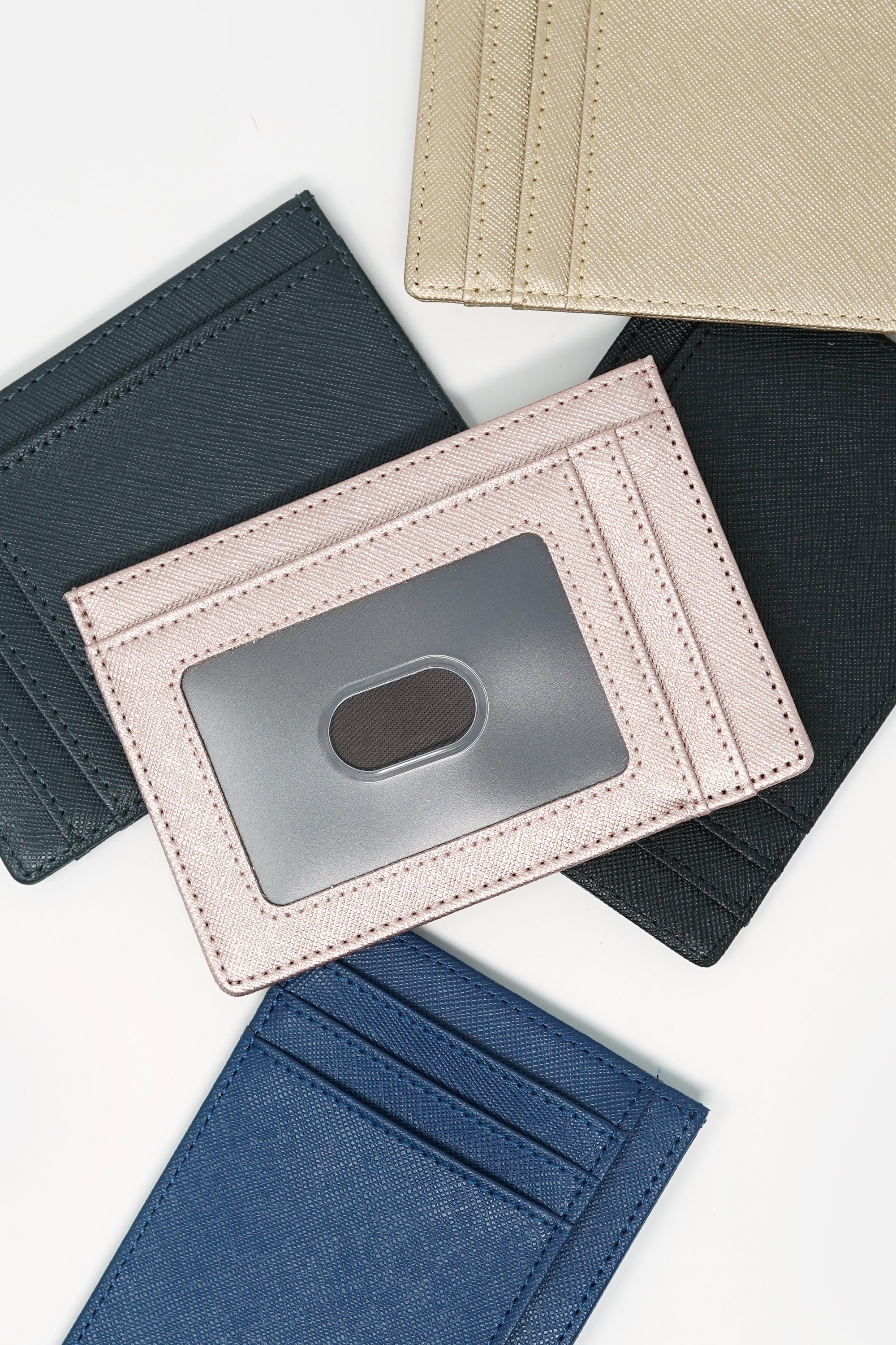 Personalized Monogram Credit Card Holder - Edmee Saffiano Leather ...