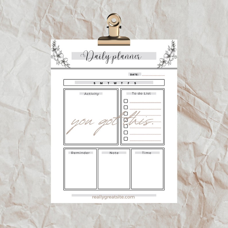 Daily Planner, Digital Planner, Printable Planner - Etsy
