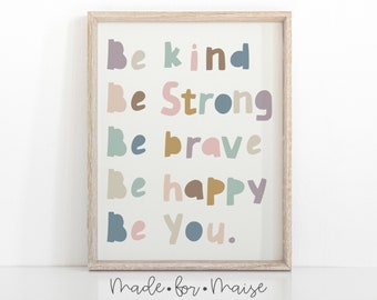 Be Brave Wall Art | Etsy