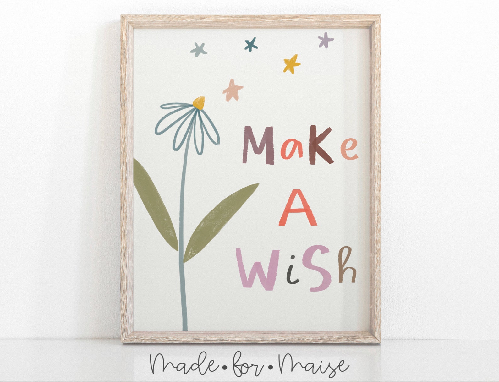 Make a Wish Print | Nursery Print | Kids Room | Home Decor - Etsy
