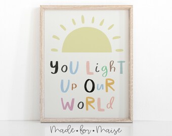 You Light up Our - Etsy