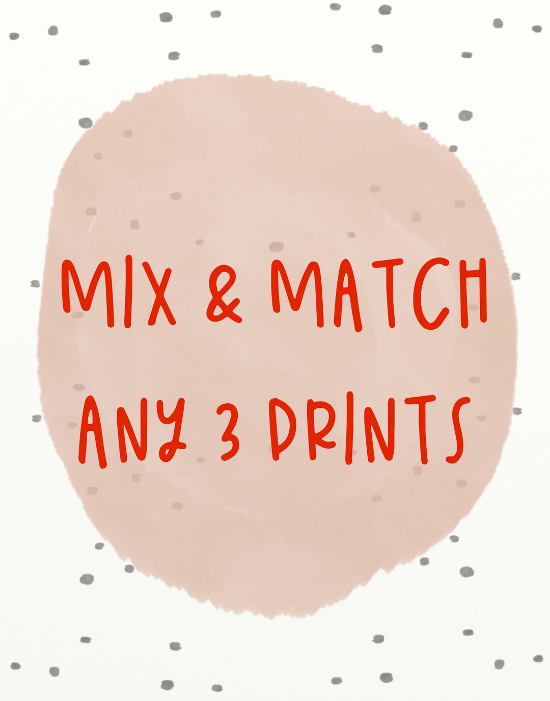 Mix and Match Any Three Prints - Etsy