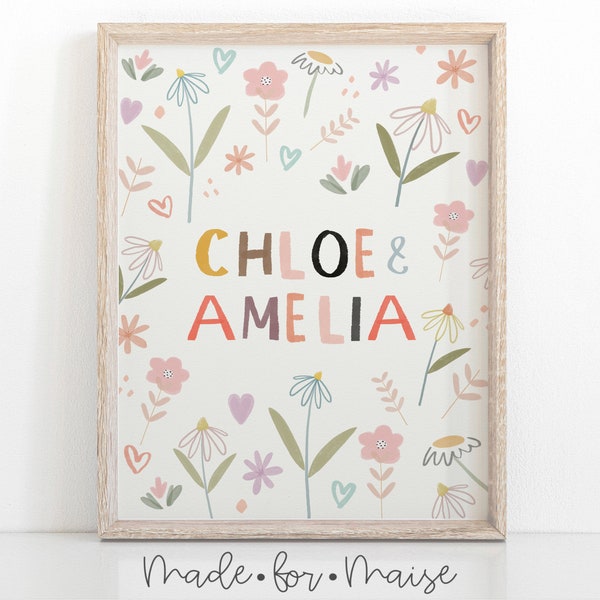 Sisters Wall Art - Etsy