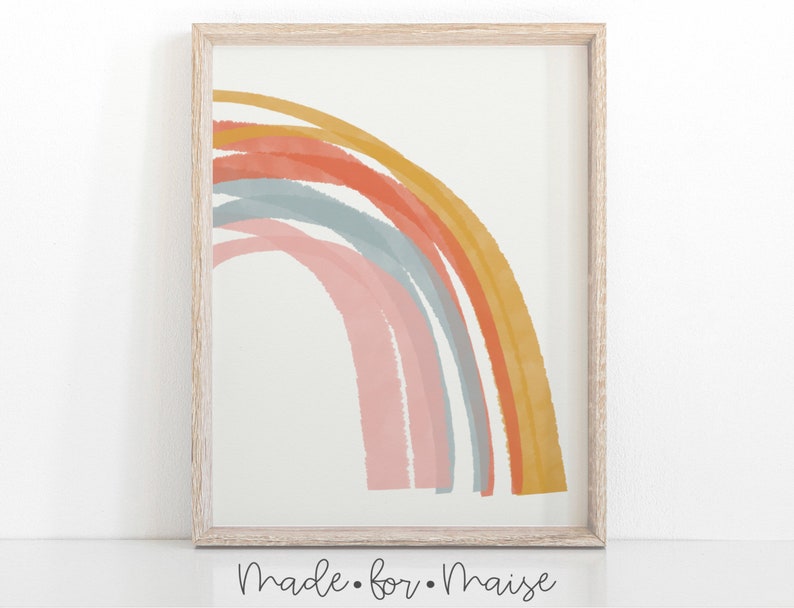 Set of 2 On Trend Rainbow Prints You Are So Loved Girls | Etsy