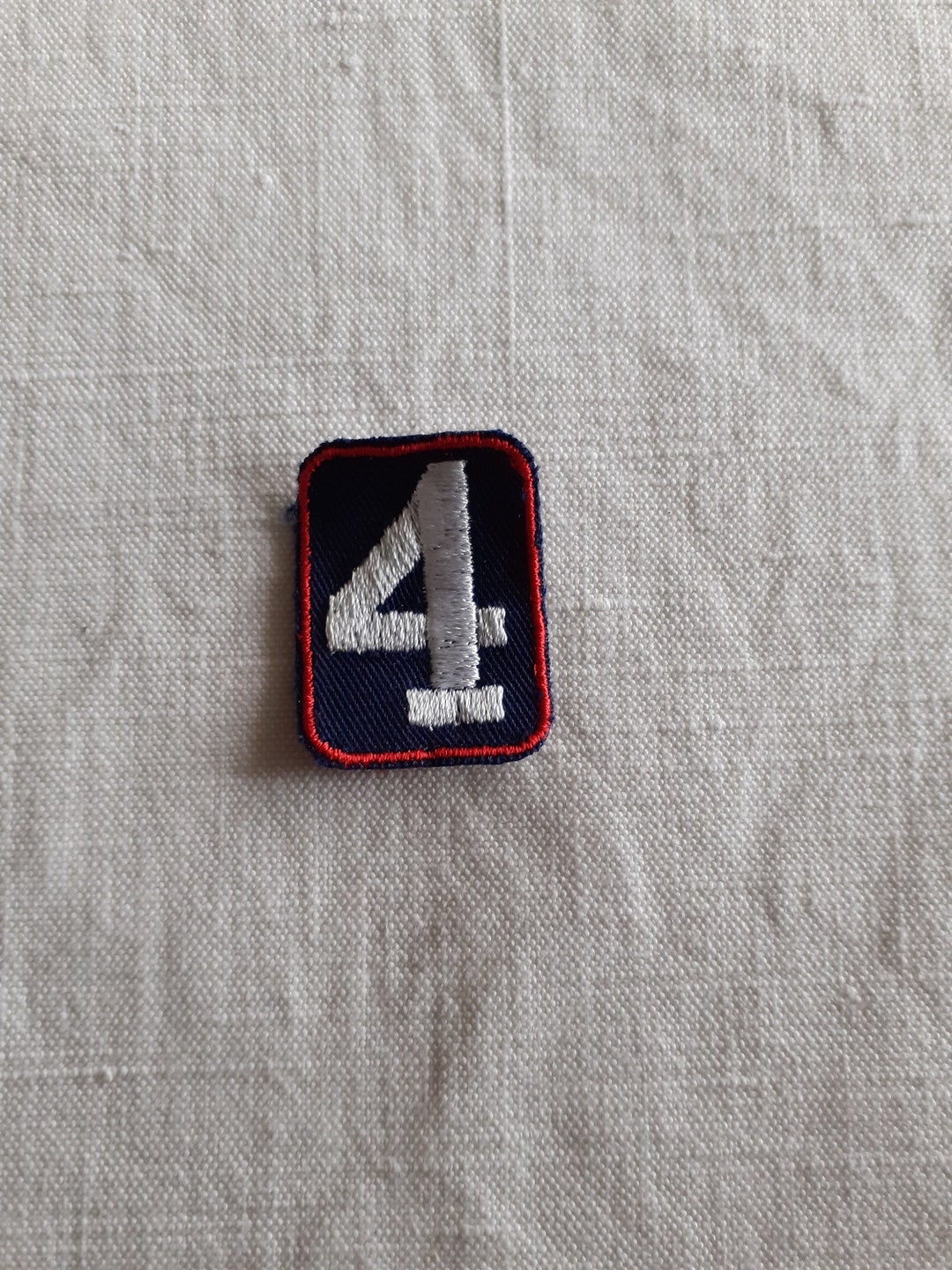 Patch Number 4 Embroidered to Sew customized-number 4 Embroidered ...