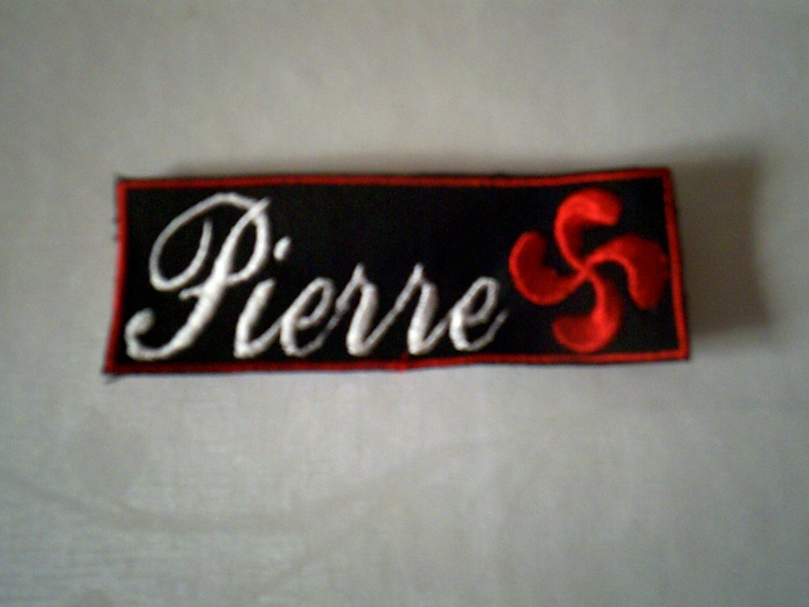 Personalized Patch First Name & Basque Cross embroidered Basque Cross ...