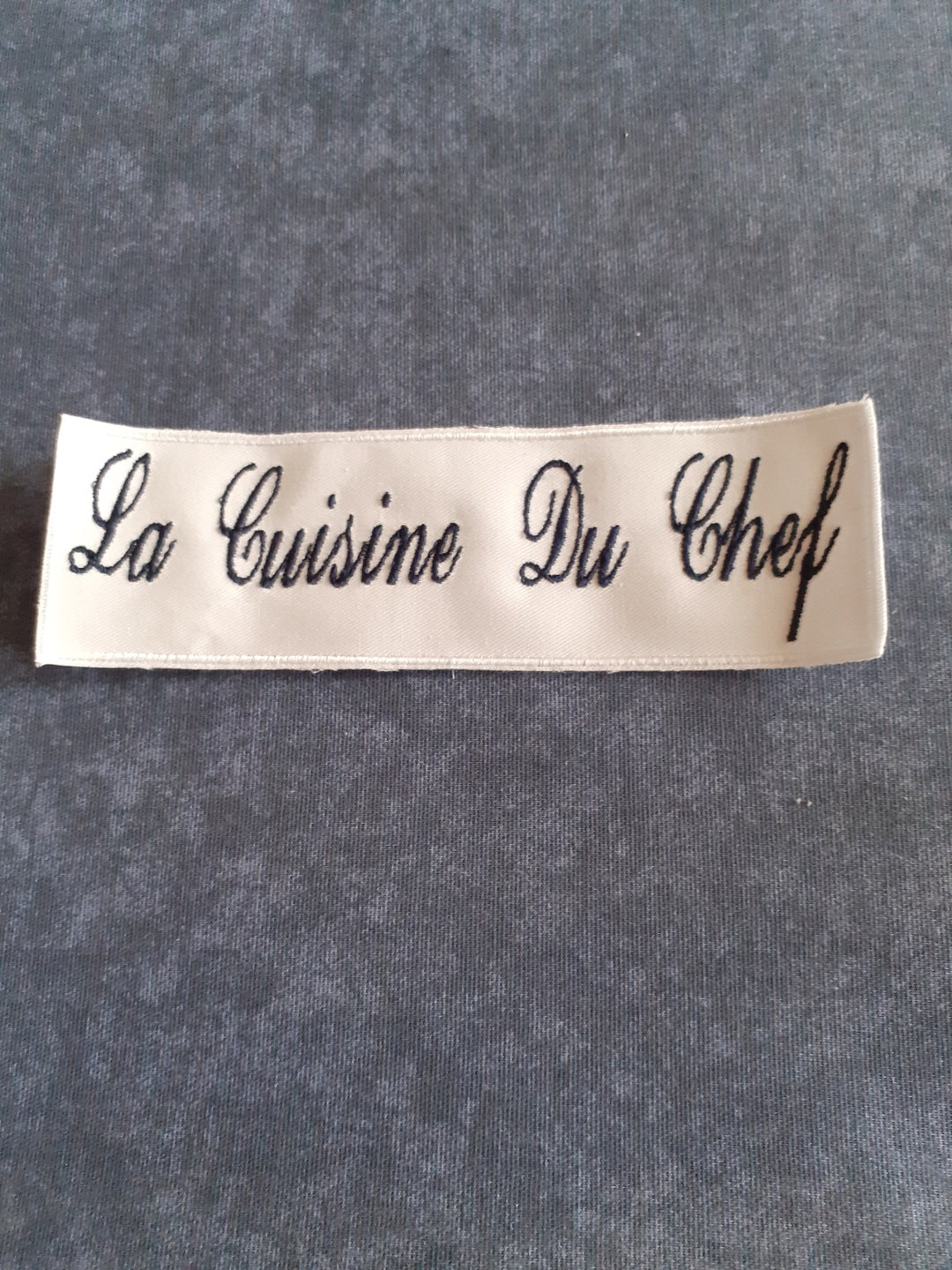 La Cuisine Du Chef Patch Embroidered to Sew - Customized-kitchen Apron ...