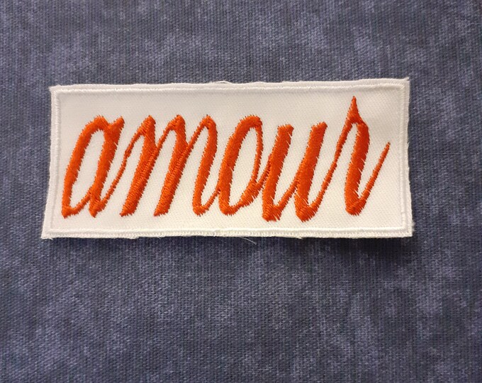 Embroidered Love Patch to Sew -customized-valentine's Day-birthday-love ...