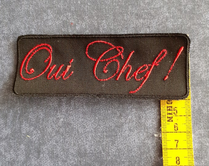 Embroidered Yes Chef Patch! Sewing-customized-cook's Clothing-chef ...