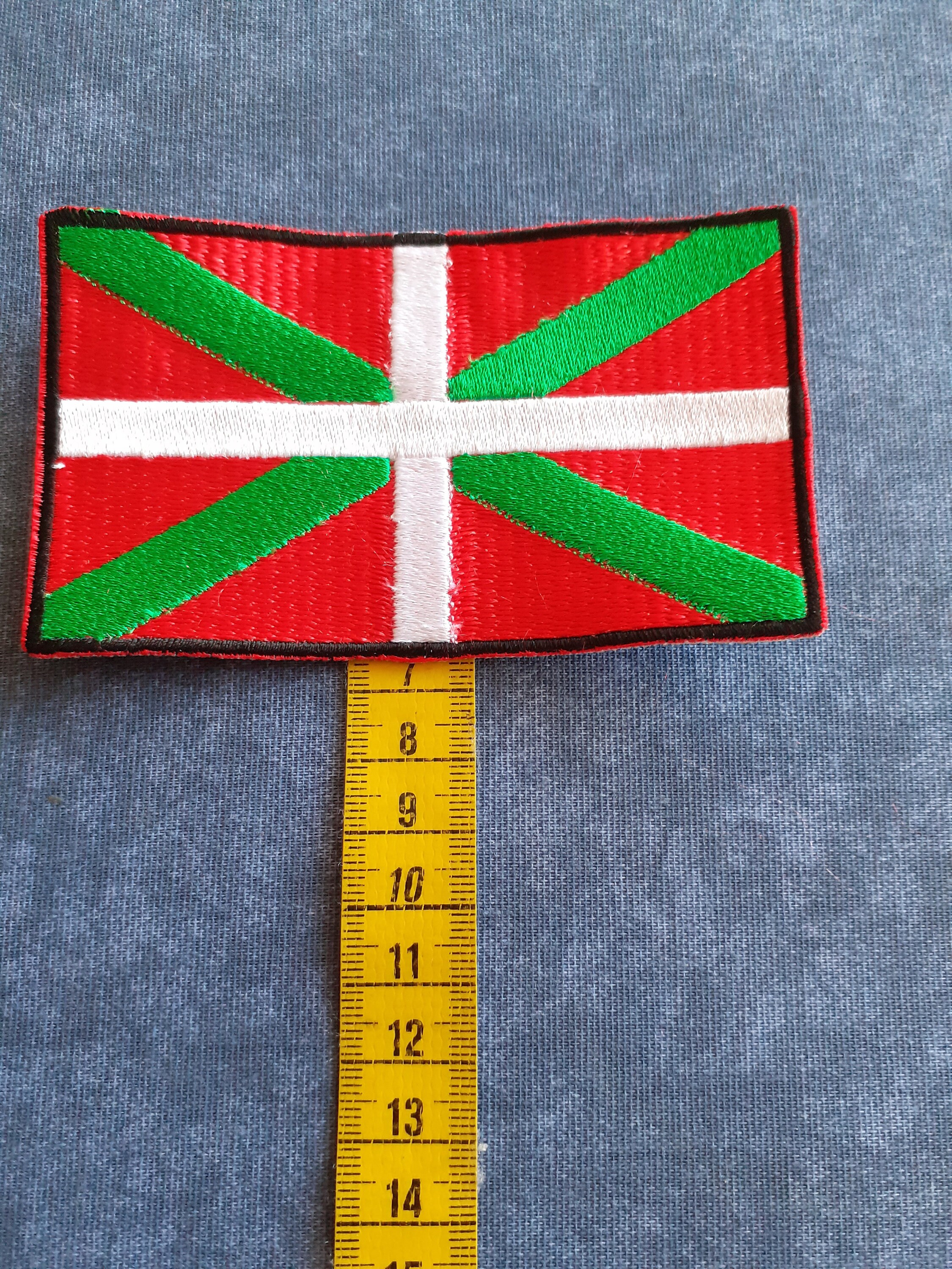 Embroidered Basque Flag Patch to Sew-customized-basque Country-basque ...