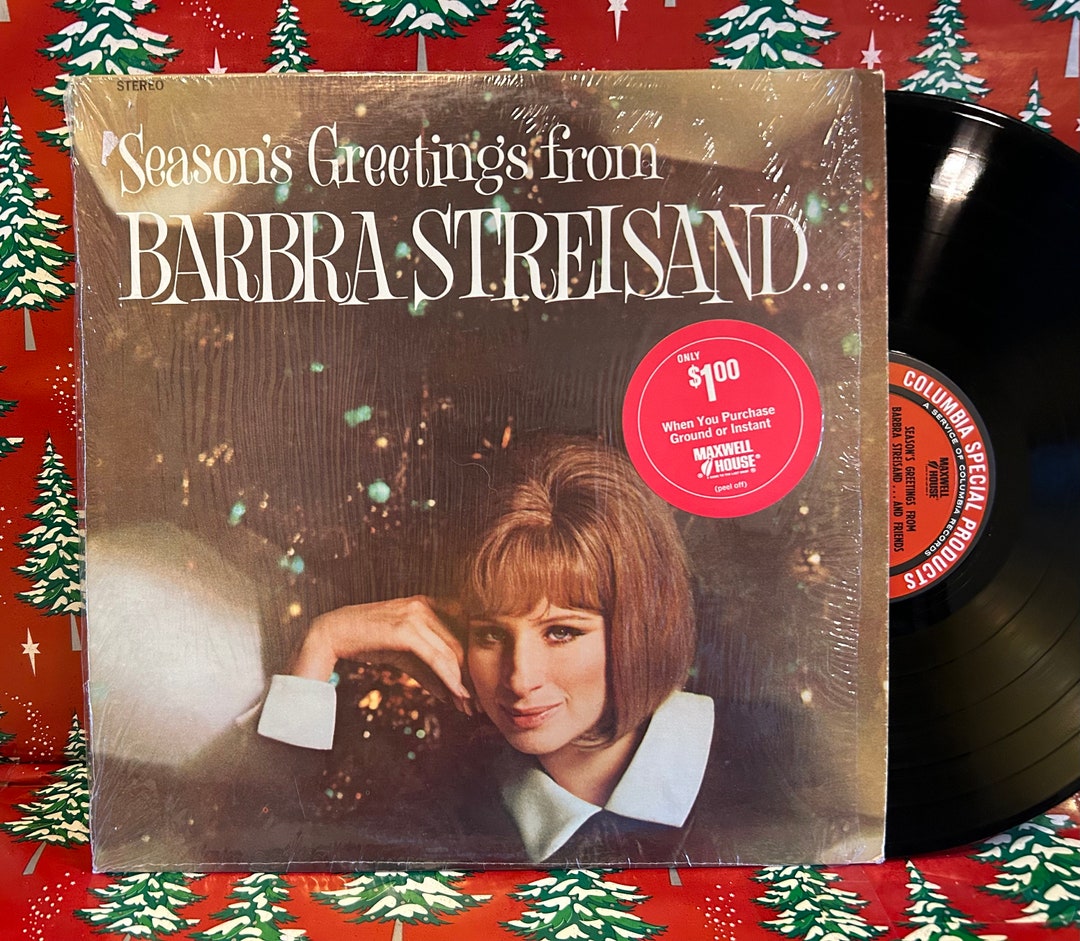 Seasons Greetings From Barbra Streisand and Friends - 1969 OG Vintage ...