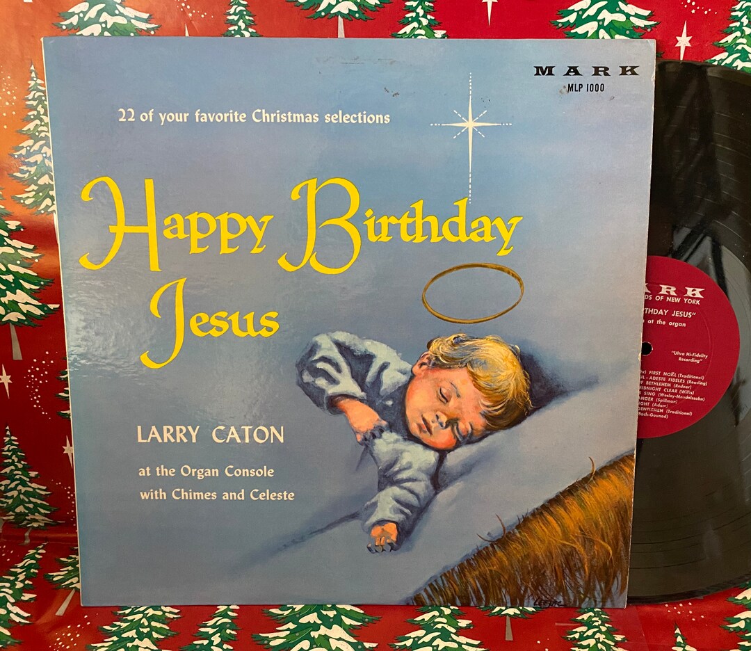 Feliz cumpleaños Jesús Larry Caton Disco de vinilo vintage - Etsy México
