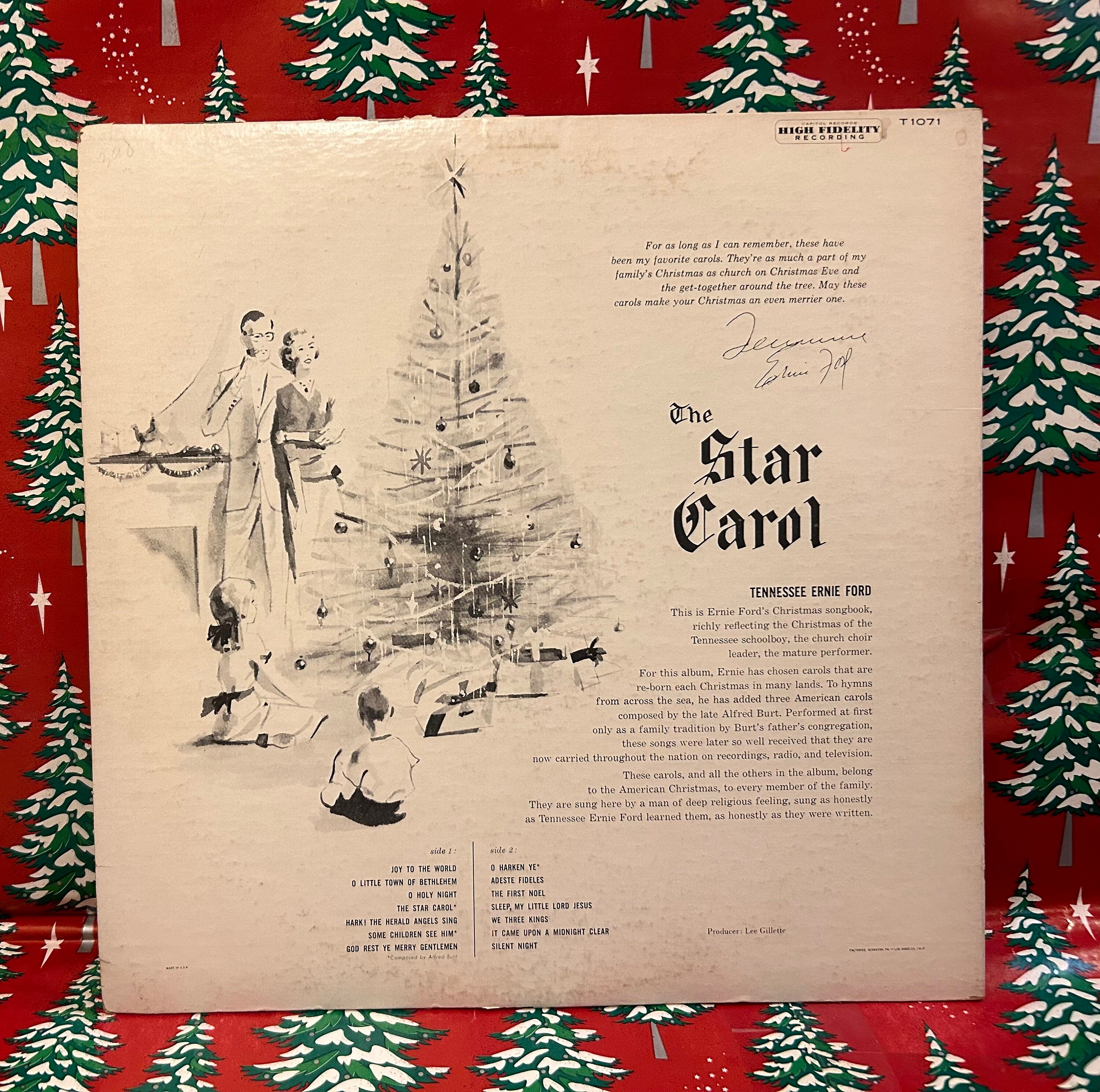The Star Carol - Tennessee Ernie Ford - 1962 OG Vintage Vinyl Record - Etsy