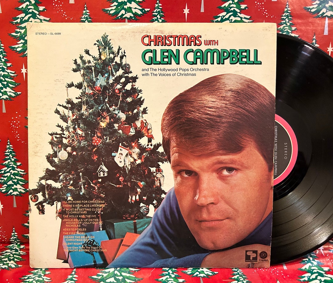 Christmas With Glen Campbell 1968 Vintage Vinyl Record - Etsy