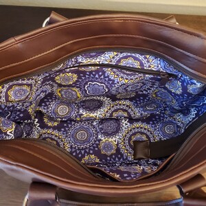 Lydia Tote Handbag Purse PDF Sewing Pattern, Faux Leather, Vinyl ...