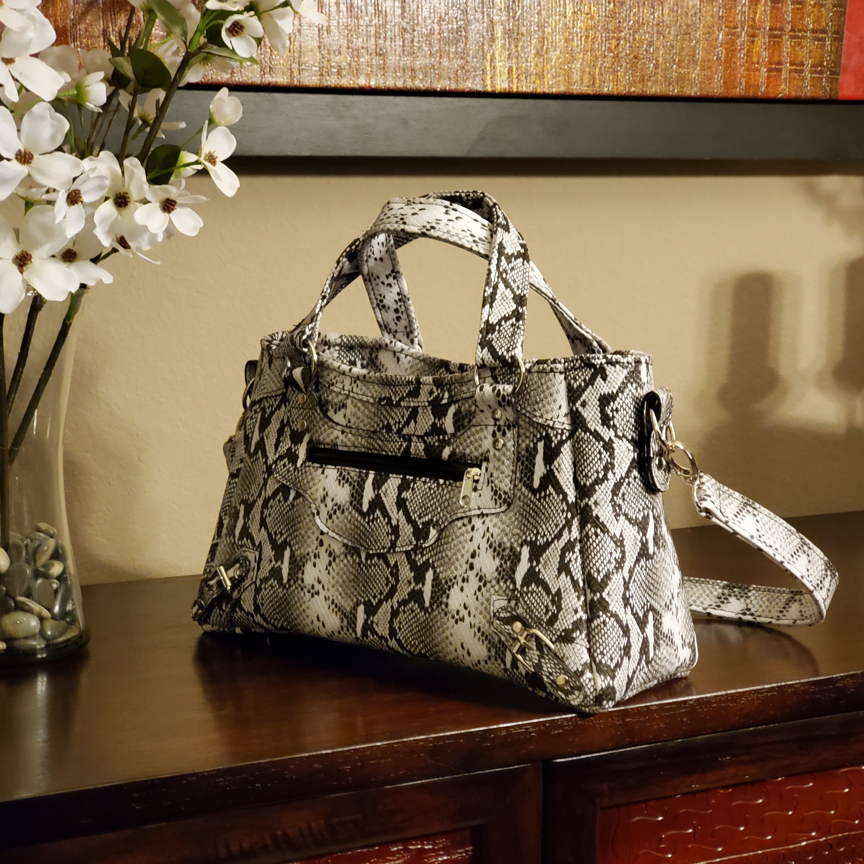 Zoe Satchel Handbag Purse PDF Sewing Pattern, Tote Bag, Faux Leather ...