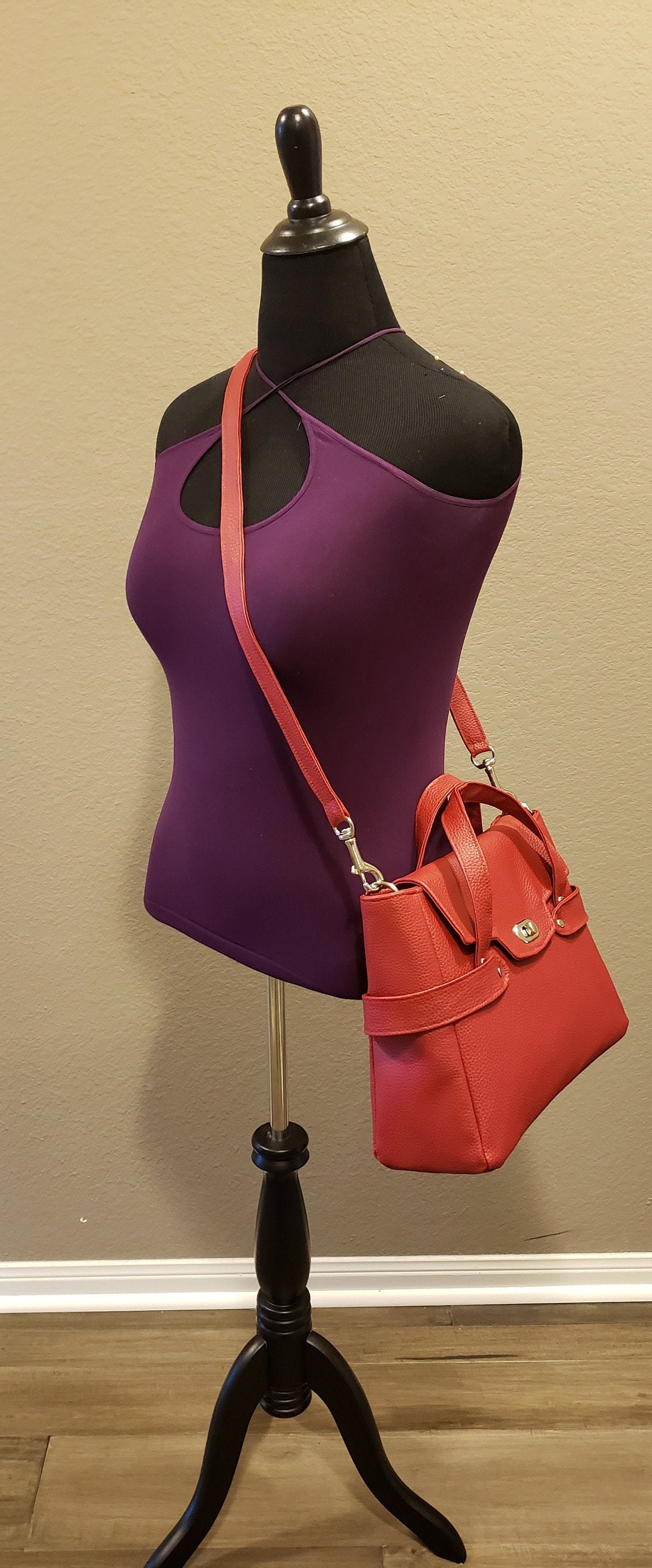 Margo Satchel Handbag Purse Digital PDF Sewing Pattern in Faux Fabulous ...