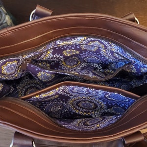 Lydia Tote Handbag Purse PDF Sewing Pattern, Faux Leather, Vinyl ...