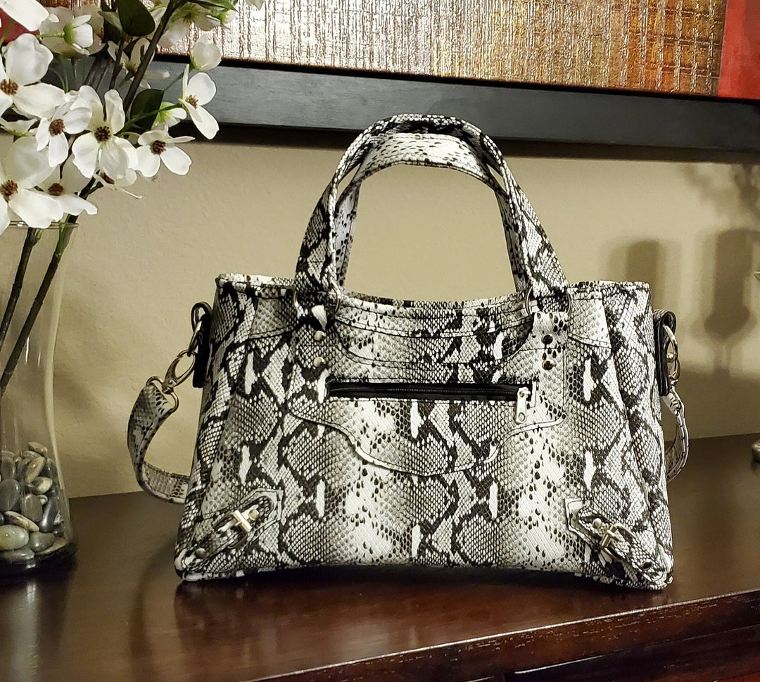 Zoe Satchel Handbag Purse PDF Sewing Pattern, Tote Bag, Faux Leather ...