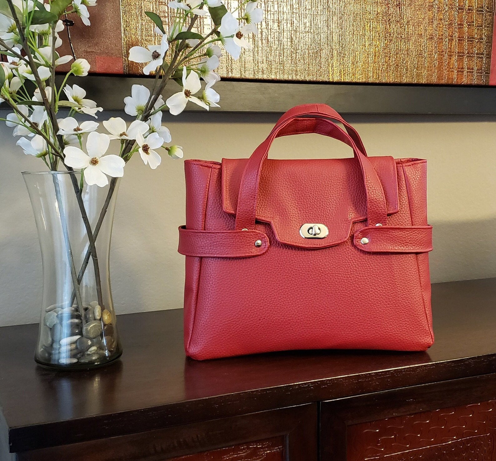 Margo Satchel Handbag Purse Digital PDF Sewing Pattern in Faux Fabulous ...