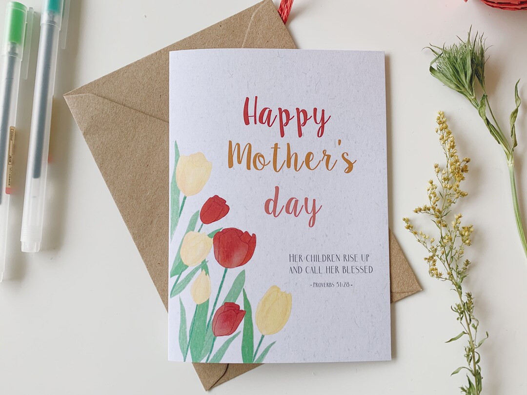 Mother's Day Card | Christian Card, Religious Card, Bible Verse, Faith ...