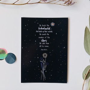 Postcard Set | Religious Faith Card, Scripture Card, Hand Drawn Art ...