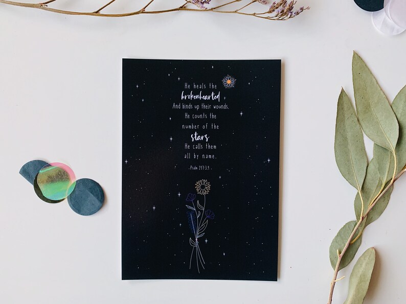 Postcard Set Religious Faith Card Scripture Card Hand - Etsy