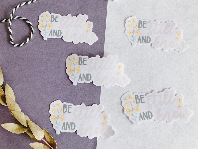 Sticker Set Be Kind and Compassionate Be Still and Know - Etsy