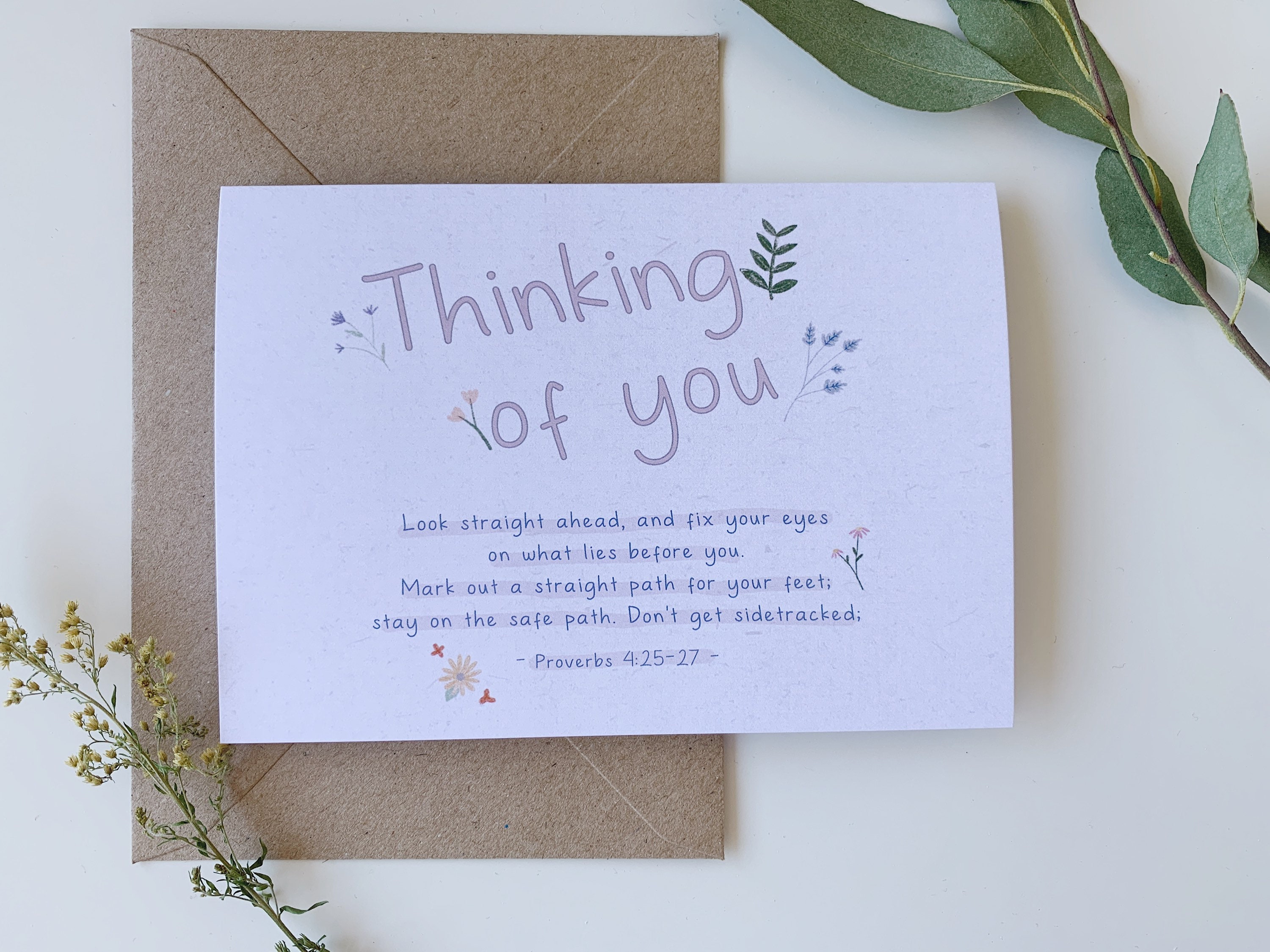 Thinking of You Card Religious Card Bible Verse Faith Card - Etsy Australia
