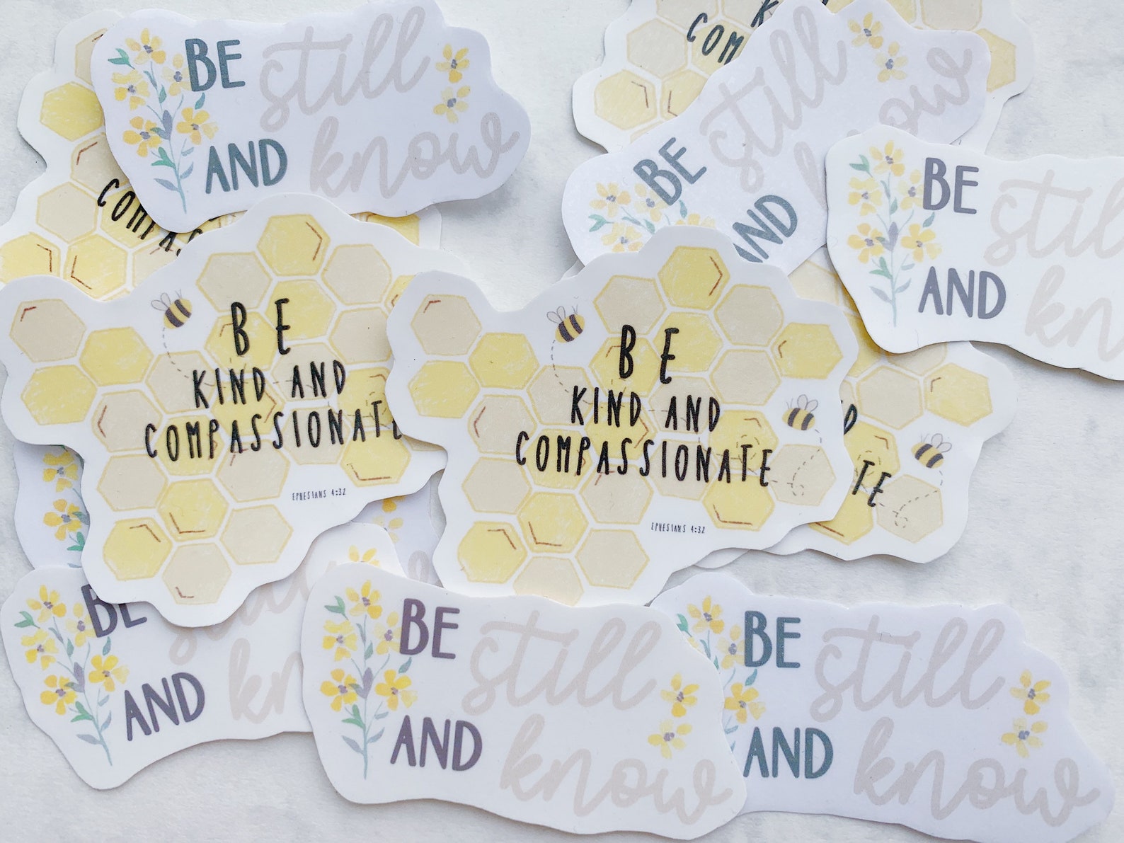 Sticker Set Be Kind and Compassionate Be Still and Know - Etsy