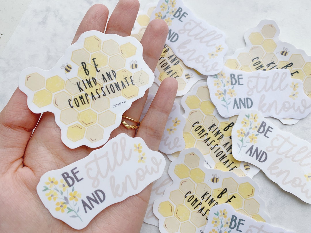 Sticker Set Be Kind and Compassionate Be Still and Know - Etsy