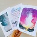 Galaxy Watercolor With Bible Verse, Religious Faith Christian Card ...