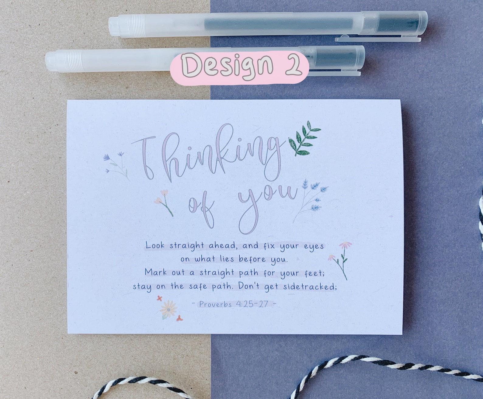 Thinking of You Card Religious Card Bible Verse Faith Card - Etsy