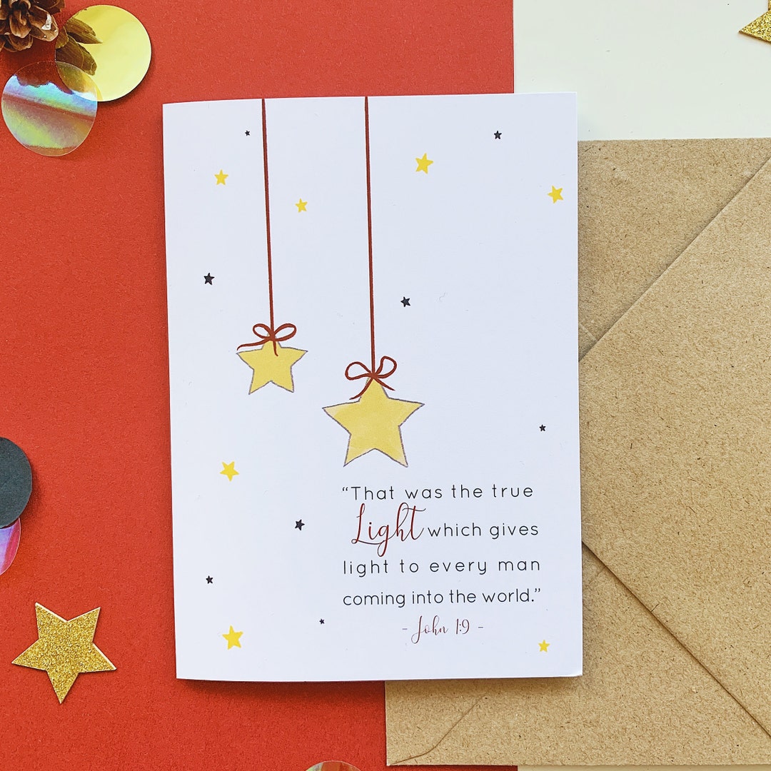 Christian Christmas Card, Christmas Card, Christmas Stars, Religious ...