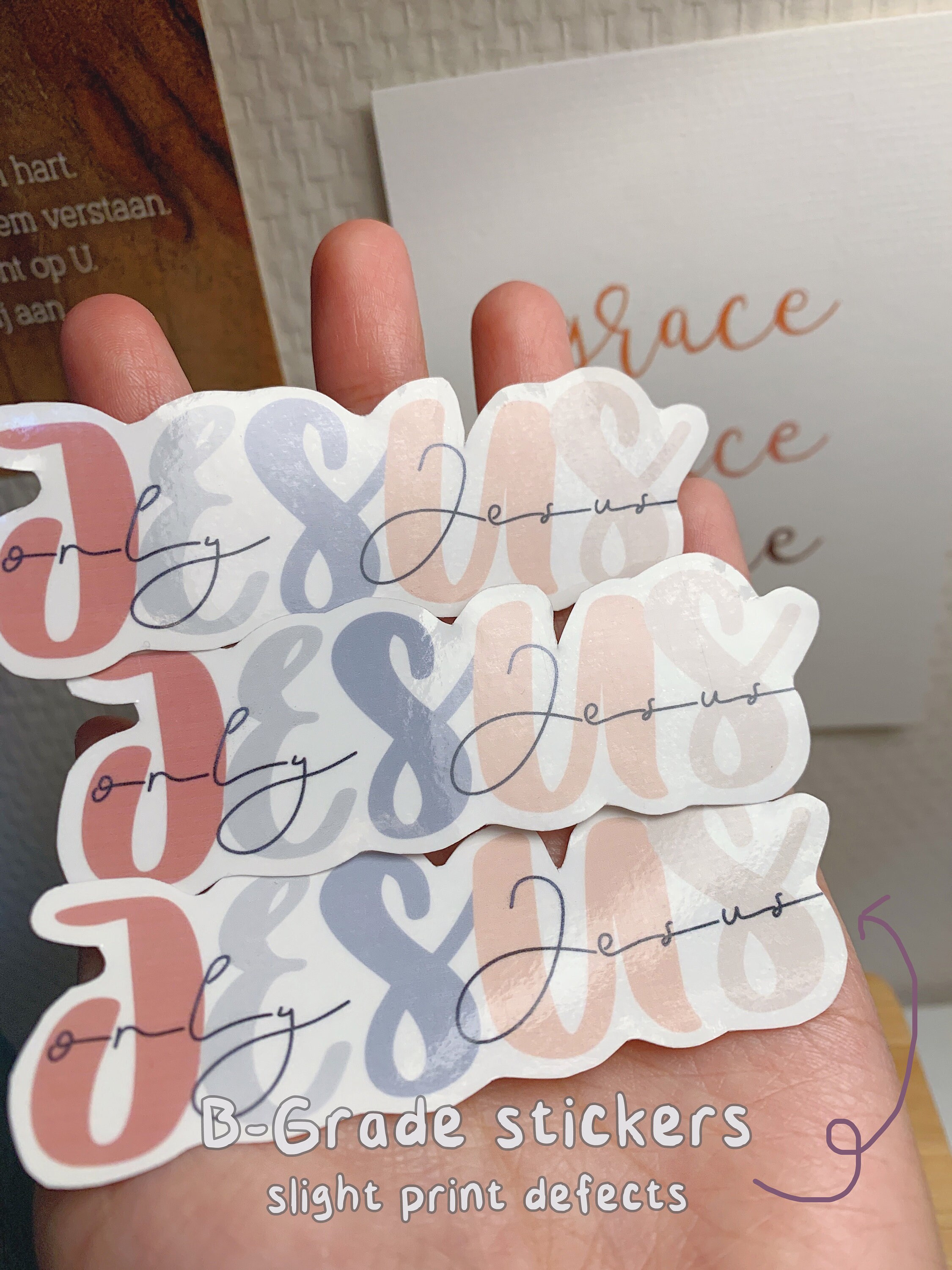 I Am With You Always Grace Only Jesus Stickers Calligraphy | Etsy